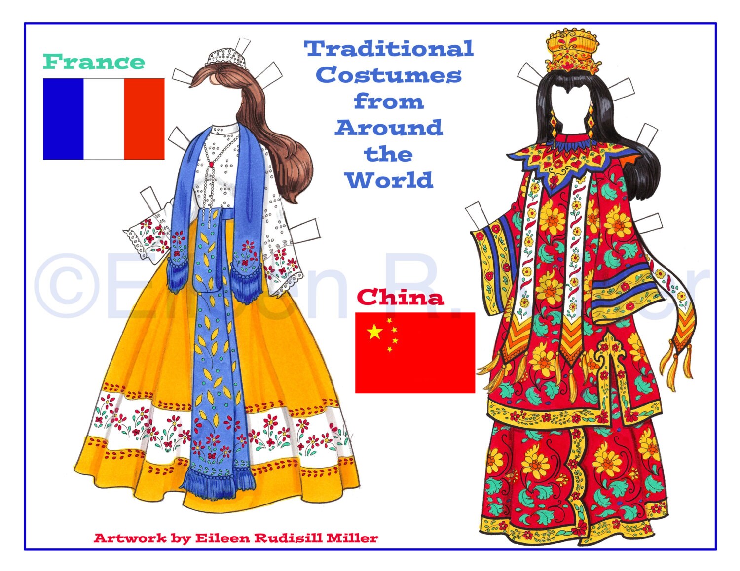 International Paper Doll - Etsy