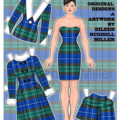 Orange Paper Doll - Etsy