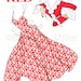 Red Paper Doll - Etsy