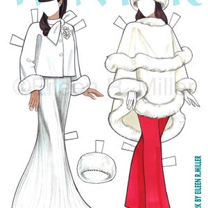 Winter Paper Doll - Etsy