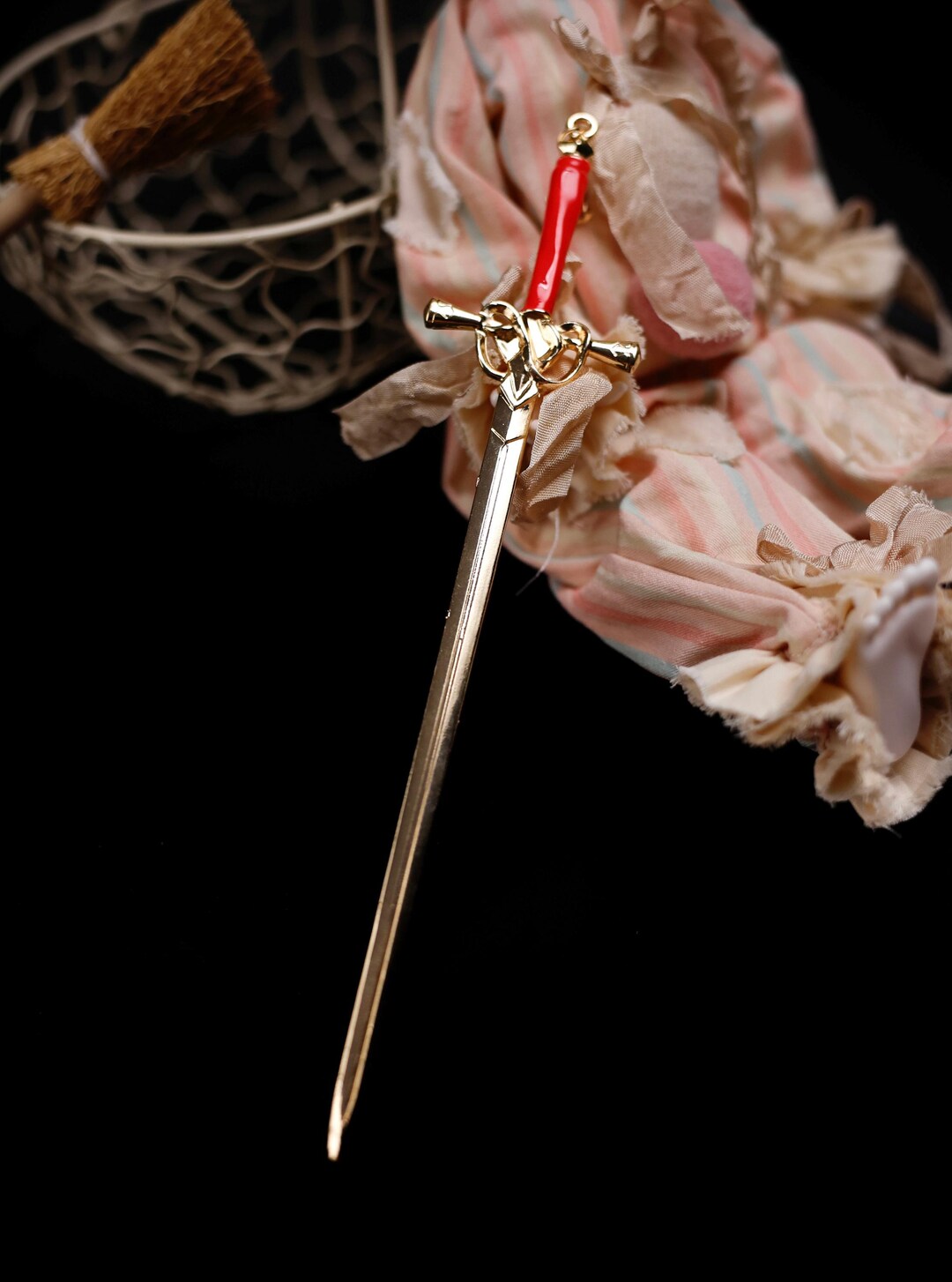 Sword Hair Pin – Gothic Metal Hair Stick | Elven Bun Holder | Celtic ...