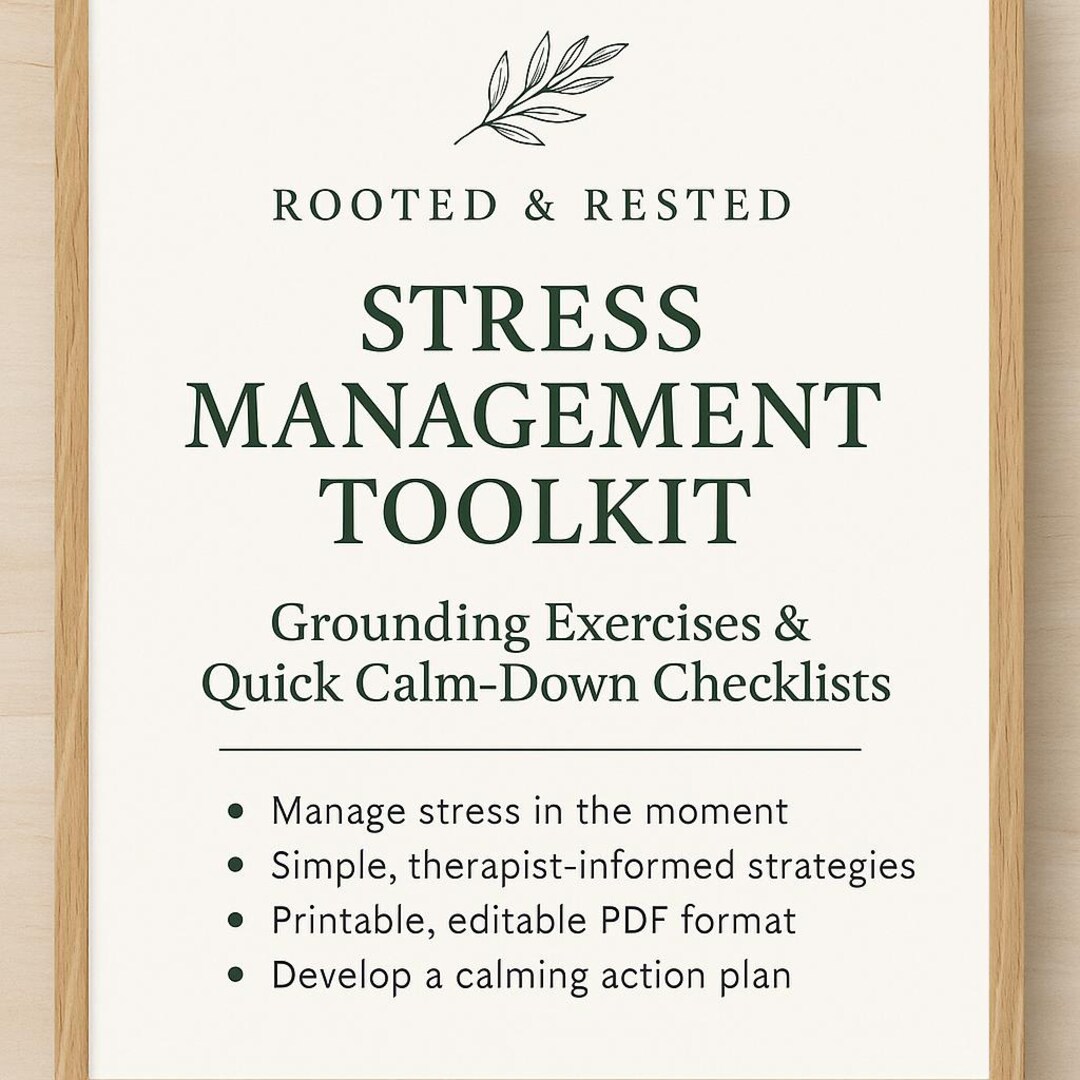Stress Management Toolkit | Rooted & Rested - Etsy
