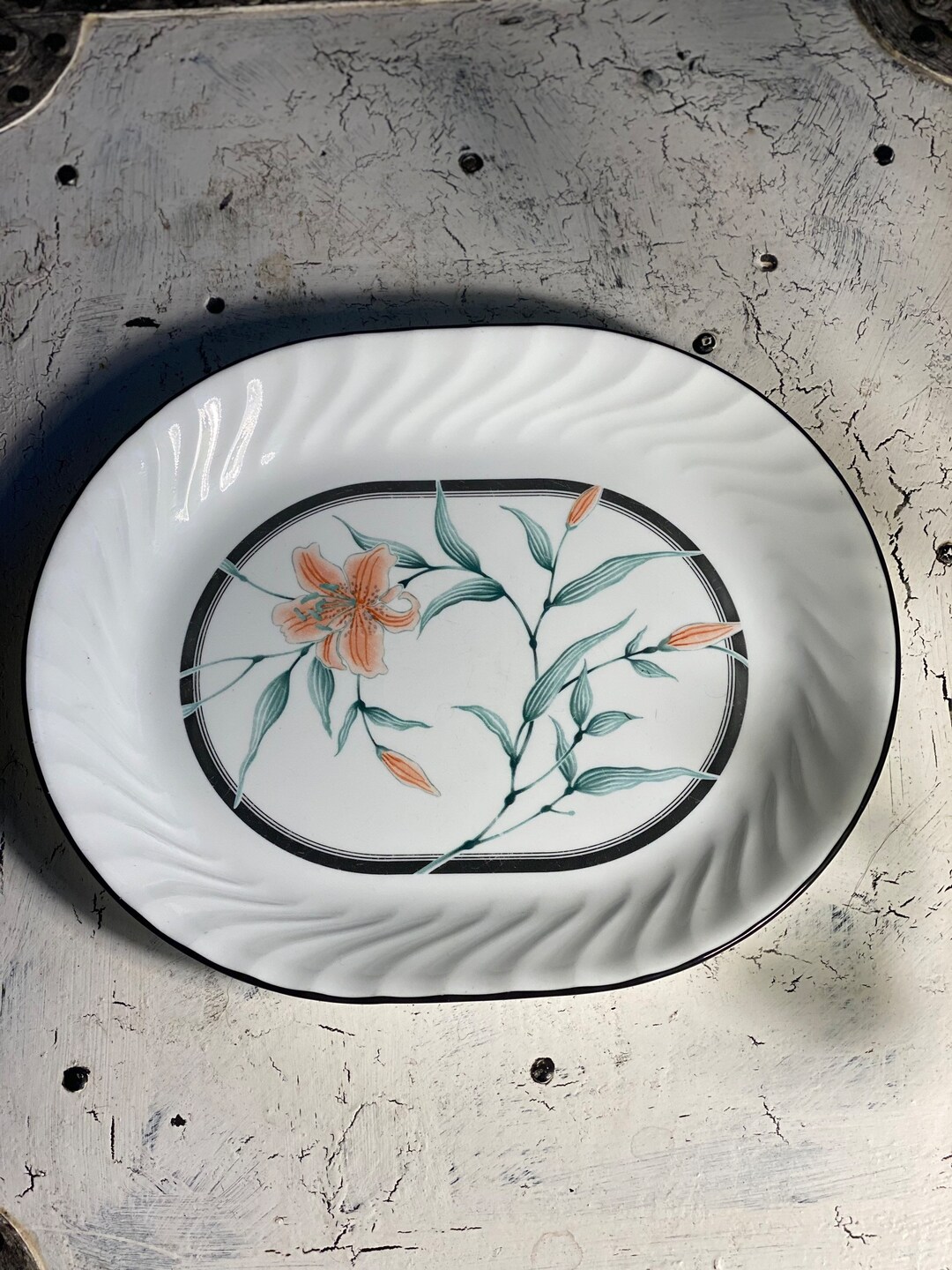 Corelle Tiger Lily Serving Platter, Made in the USA - Etsy