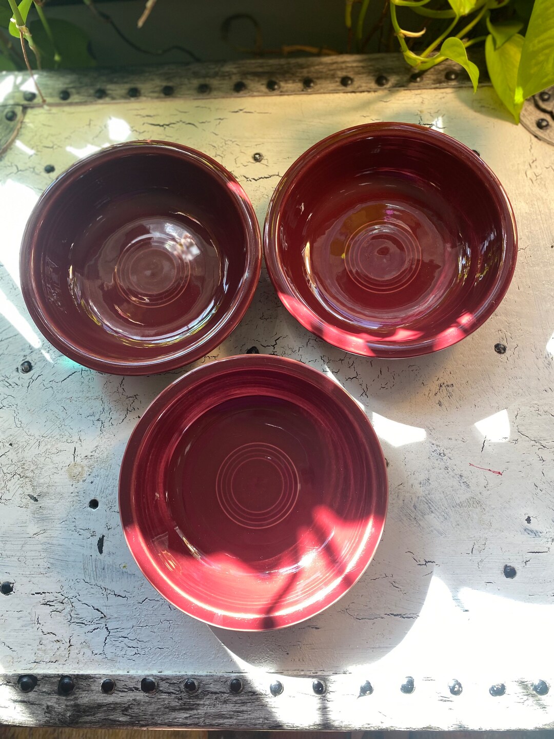 3 Fiesta Wear Claret 18 Oz Cereal Bowls - Etsy