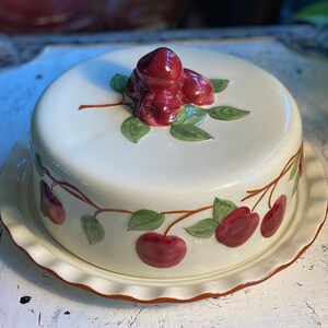 1 Franciscan Apple Large Covered Cake Plate 12.5" - Etsy