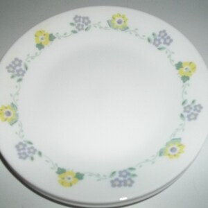 4 Corelle Forget Me Not Bread Plates 6.75 - Etsy