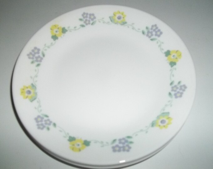 4 Corelle Forget Me Not Bread Plates 6.75" - Etsy