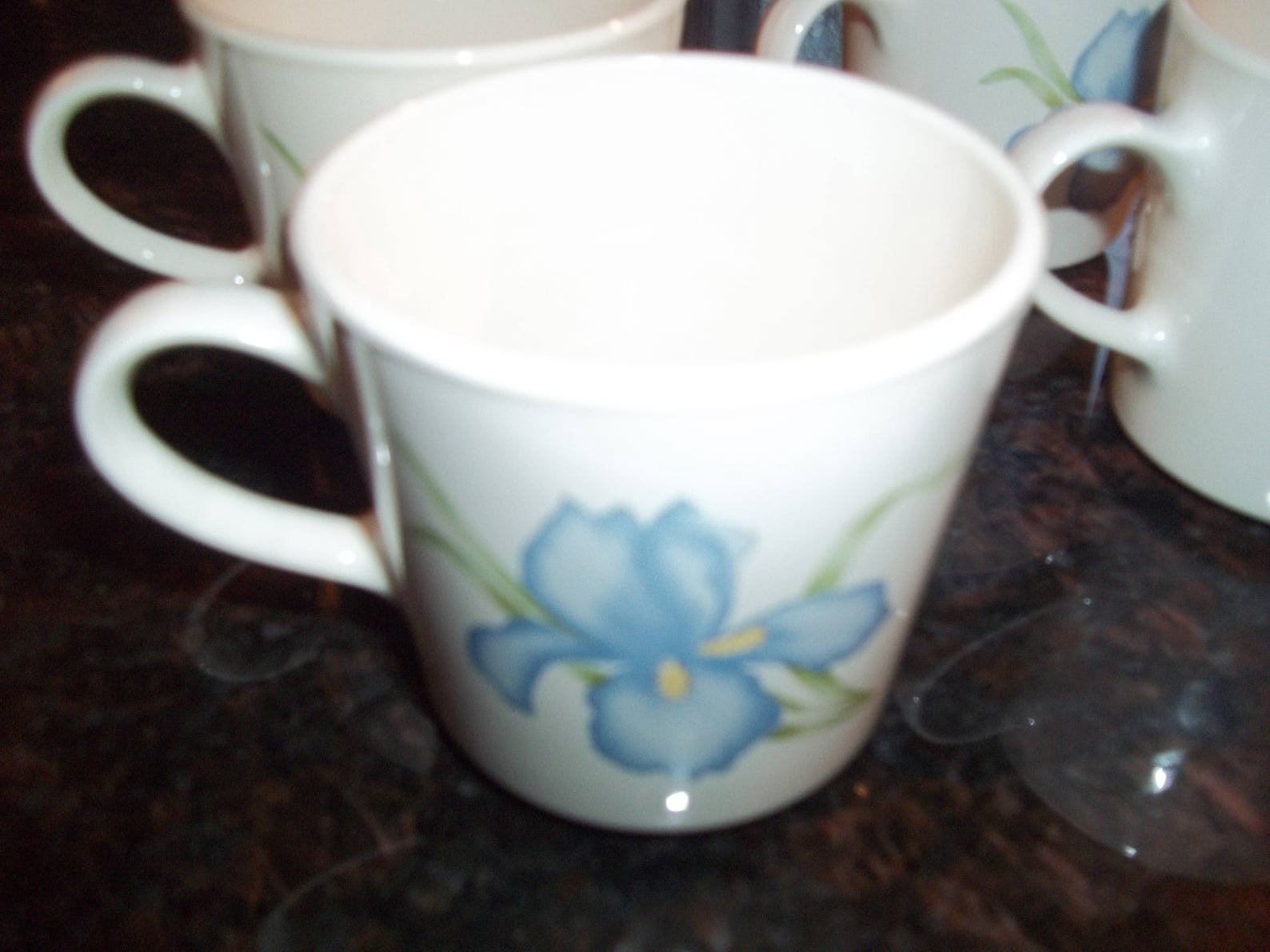 4 Iris Corning Coffee Tea Cups Made in the USA - Etsy