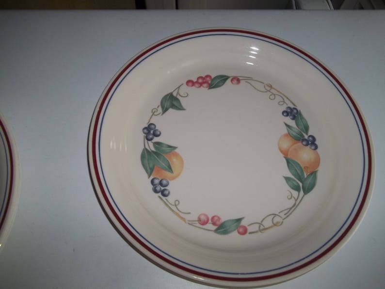 4 Corelle Abundance Dinner Plates Made in the USA | Etsy