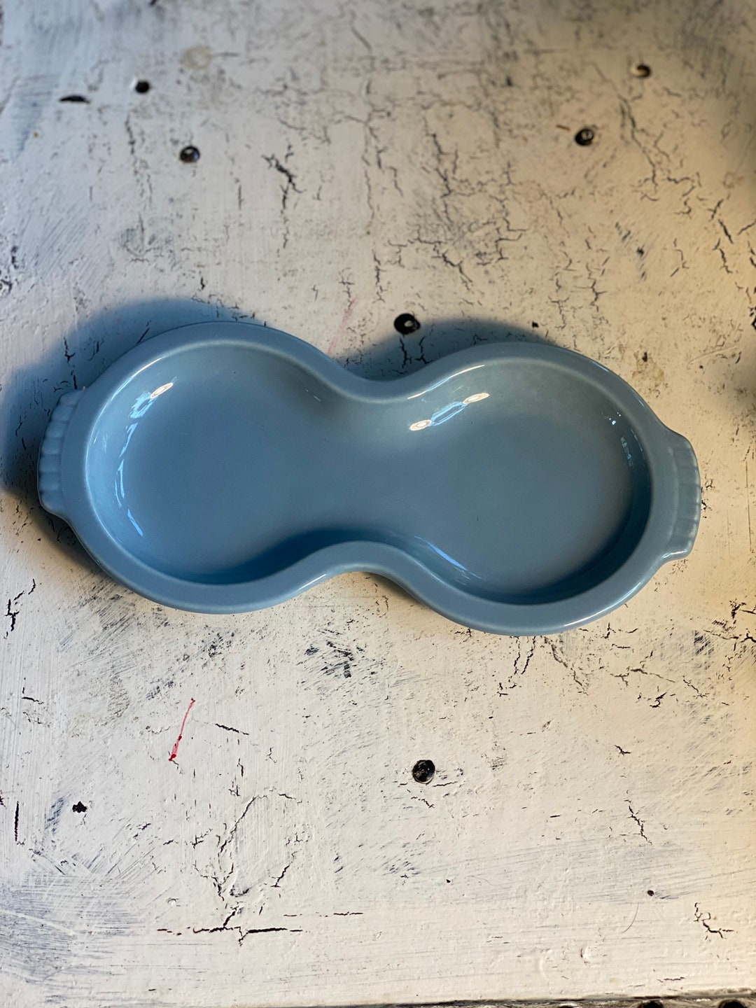 Fiesta Ware Blue Sugar and Creamer Caddy - Etsy