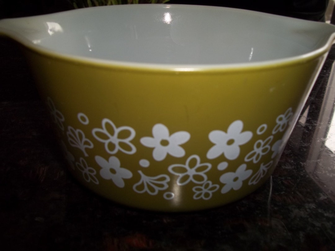 Crazy Daisy AKA Spring Blossom Pyrex#473, 1 Quart/ 1 Liter, Vintage ...