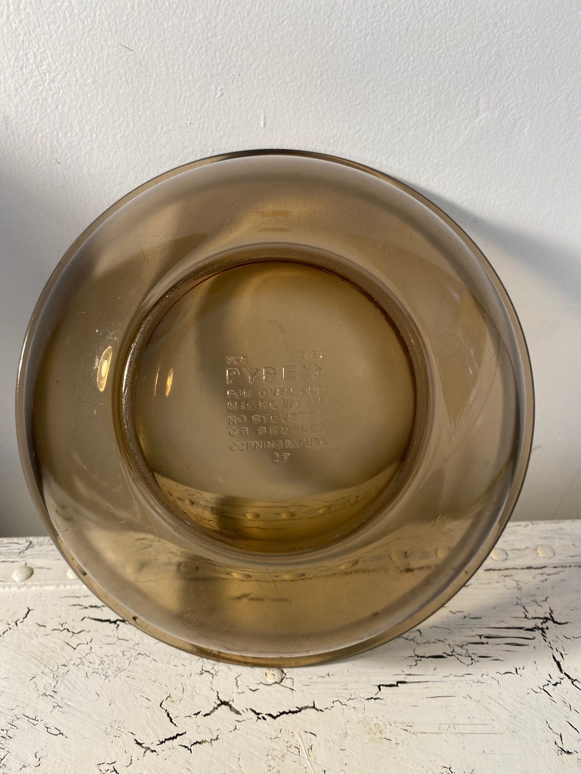 Amber Pyrex 325 2.5 Quart/2.5 Liter Nesting Mixing Bowl - Etsy