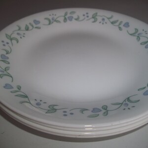 4 Corelle Country Cottage Bread Plates 6 3/4" Plates, Made in the USA ...