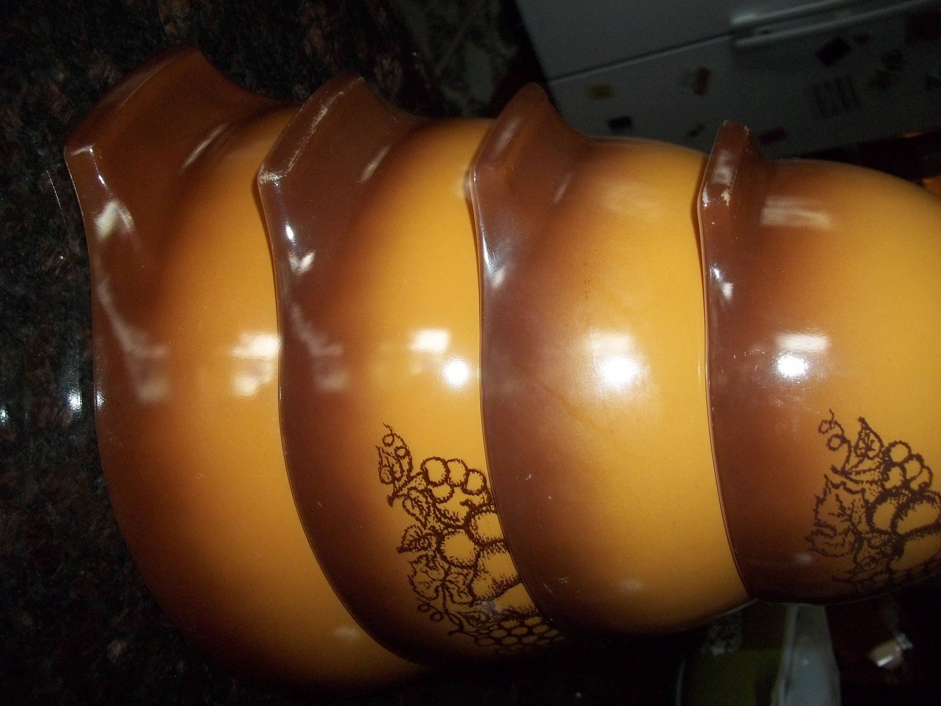 Set of 4 Old Orchard AKA Fruit Pyrex Cinderella Mixing Bowl | Etsy