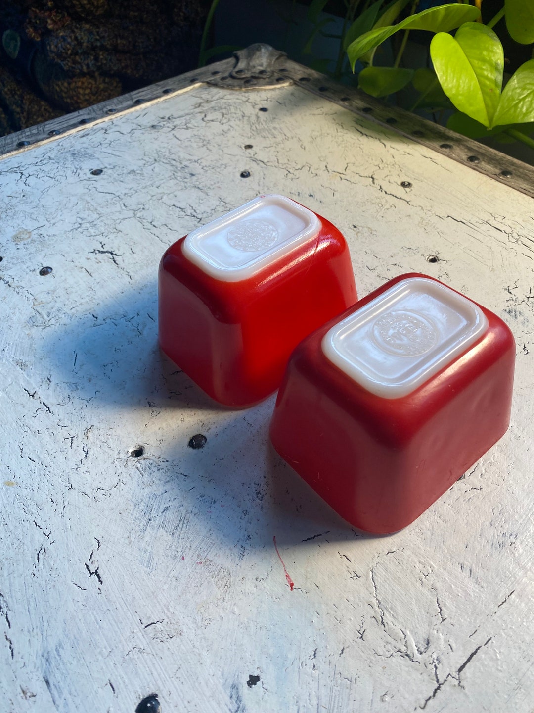 Pyrex2 Red Refridgerator Box 501 B 1 1/2cup - Etsy