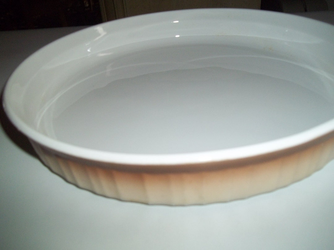 Bisque and White Corning Ware Quiche Baking Dish F-3-B - Etsy