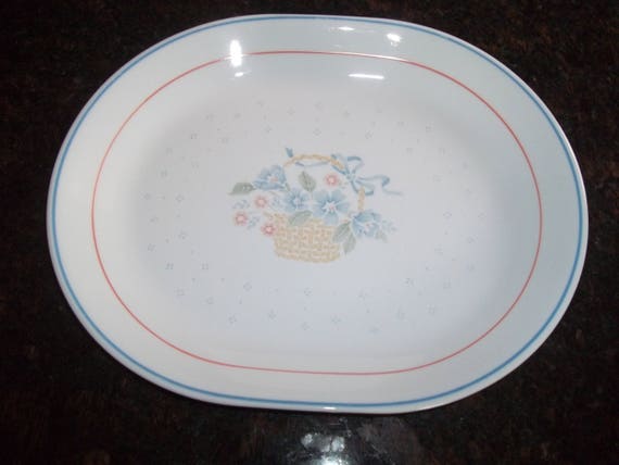 Corelle Country CornflowerServing Platter Made in the USA | Etsy