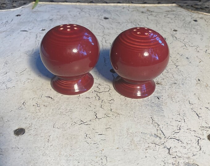 Fiesta Ware Claret Salt & Pepper - Etsy