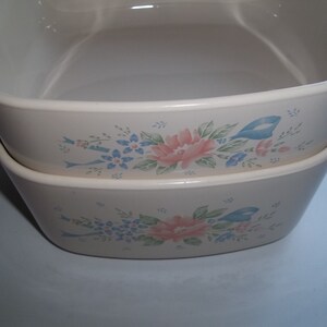 Corning Ware Set of 3- 1 & 1 1/2, and 2 Quart Symphony Baking Dishes W ...