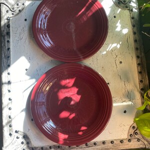 2 Fiesta Wear Claret 10.50” Dinner Plates - Etsy