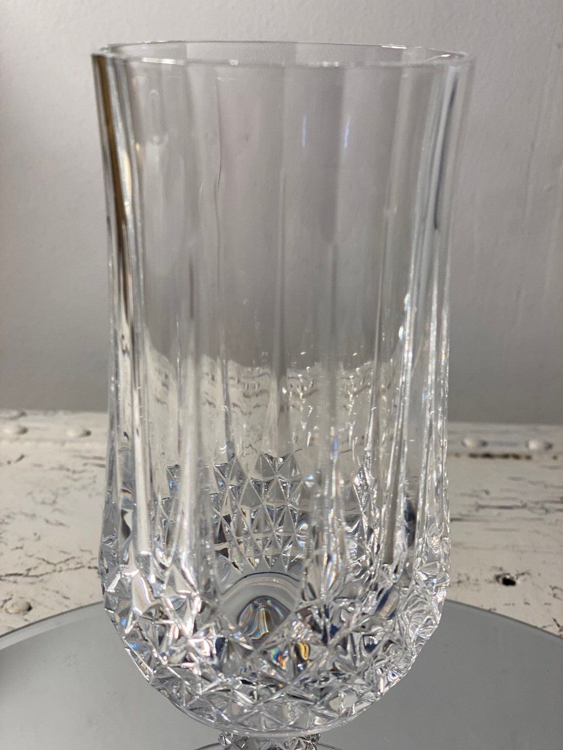 2 Cristal D'Arques Longchamp Lead Crystal IceTea Goblets | Etsy