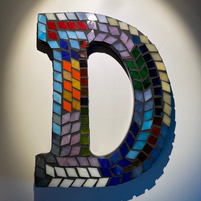 Mosaic Letters - Etsy