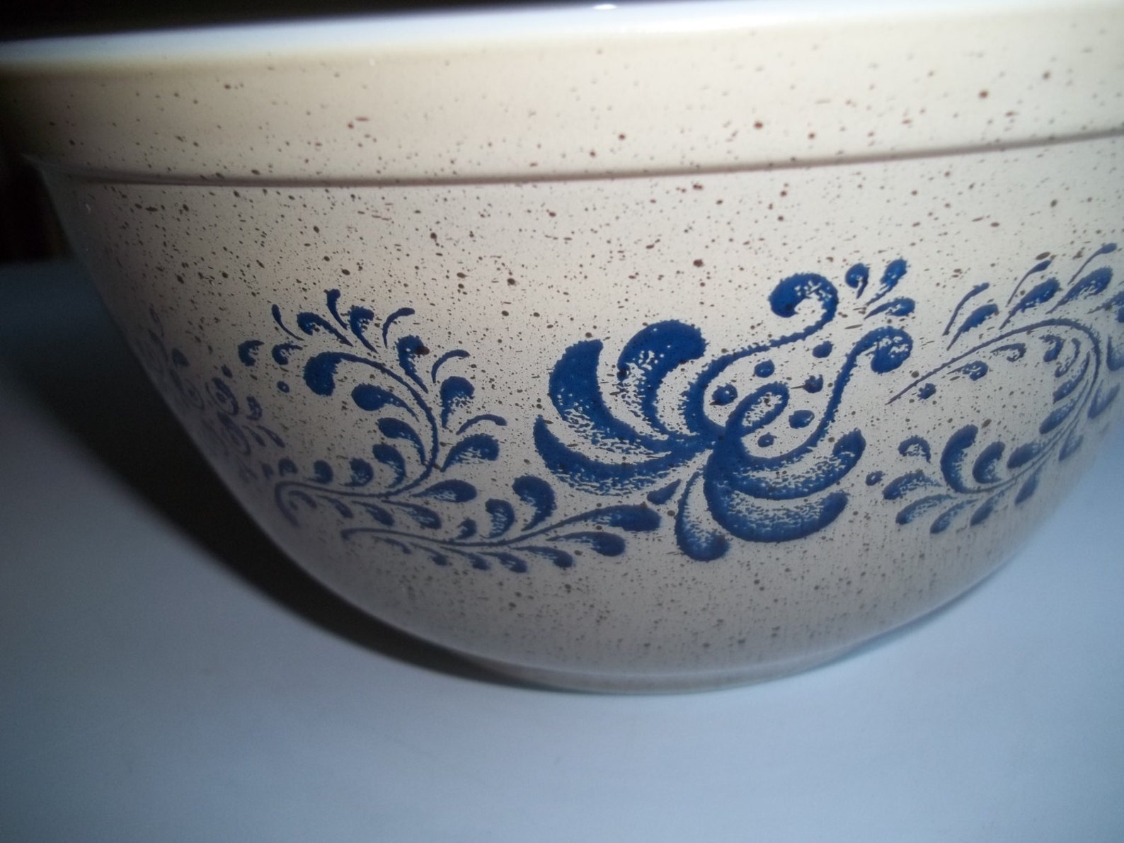 Homestead 402 Blue on Beige, Vintage Pyrex Nesting Mixing Bowl 1.5quart ...