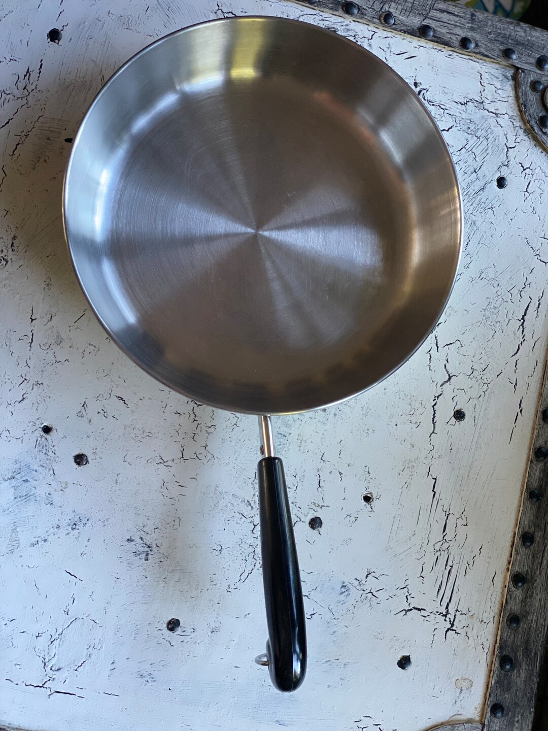 9" Fry Pan Revere Ware Copper Clad Bottom , Stainless Steel - Etsy