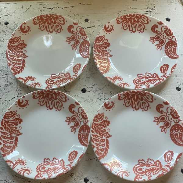 Corelle Red Plates - Etsy