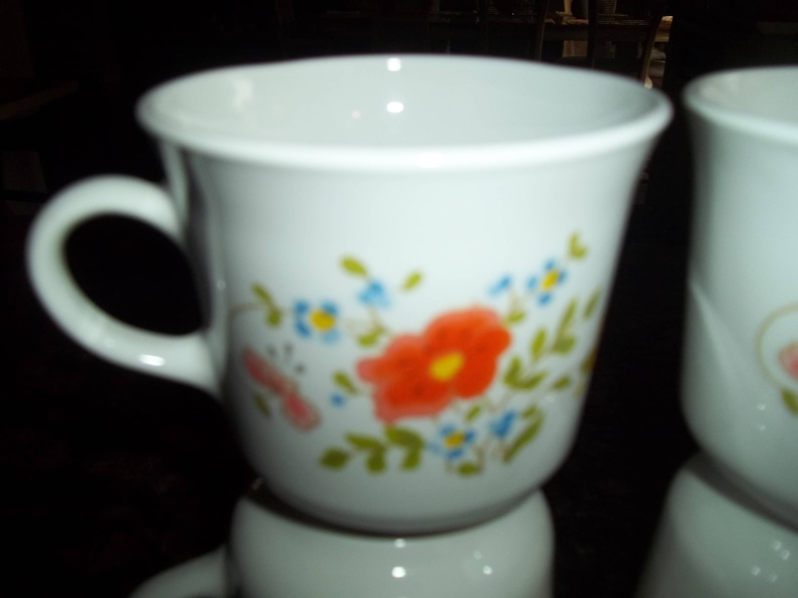 4 Corelle Wild Flower AKA Spring Bouquet 8 Oz Tea / Coffee Cups - Etsy