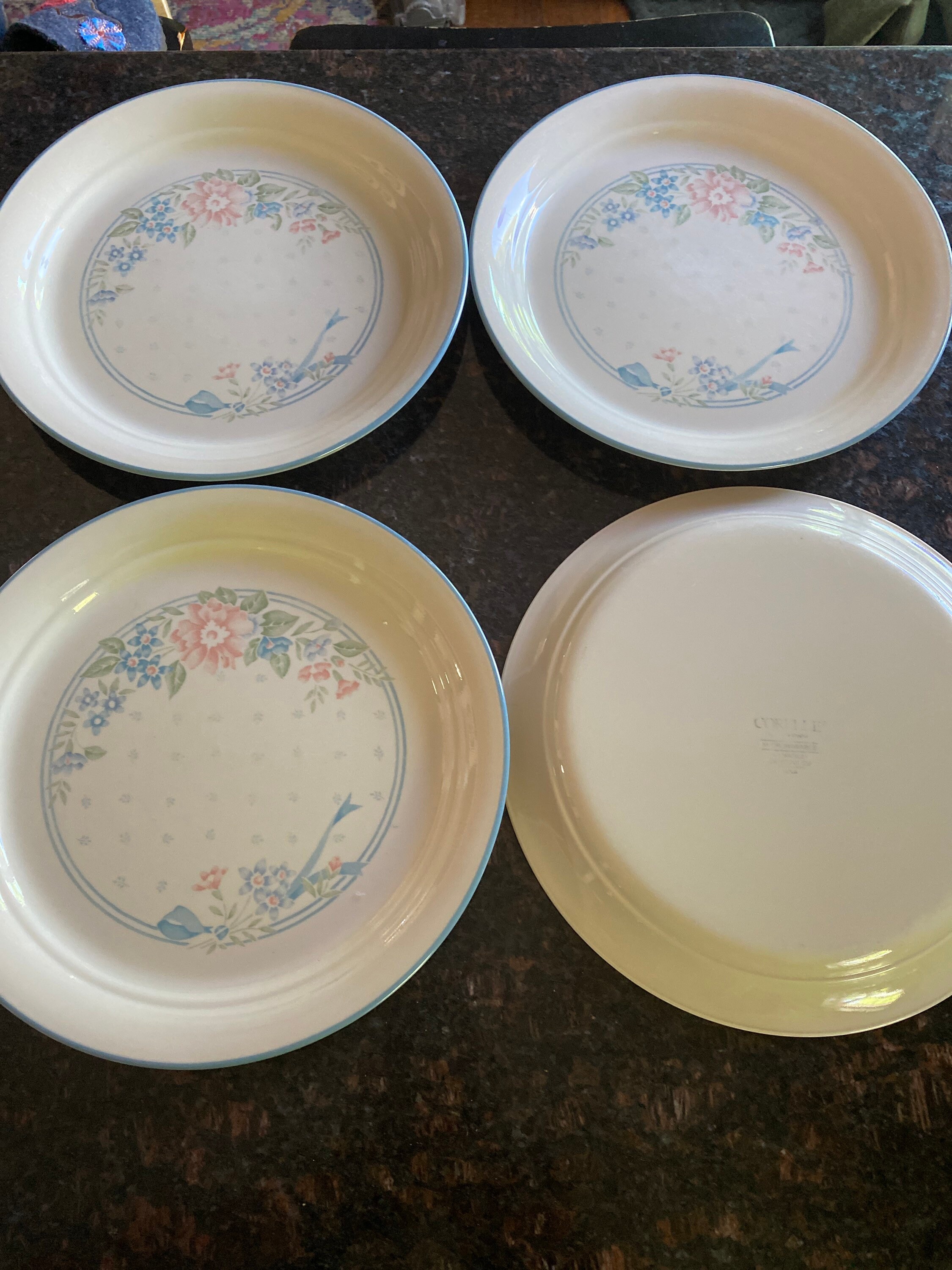 Plates Corelle Symphony SandwichSalad Plates Set4 Kitchen & Dining Home ...