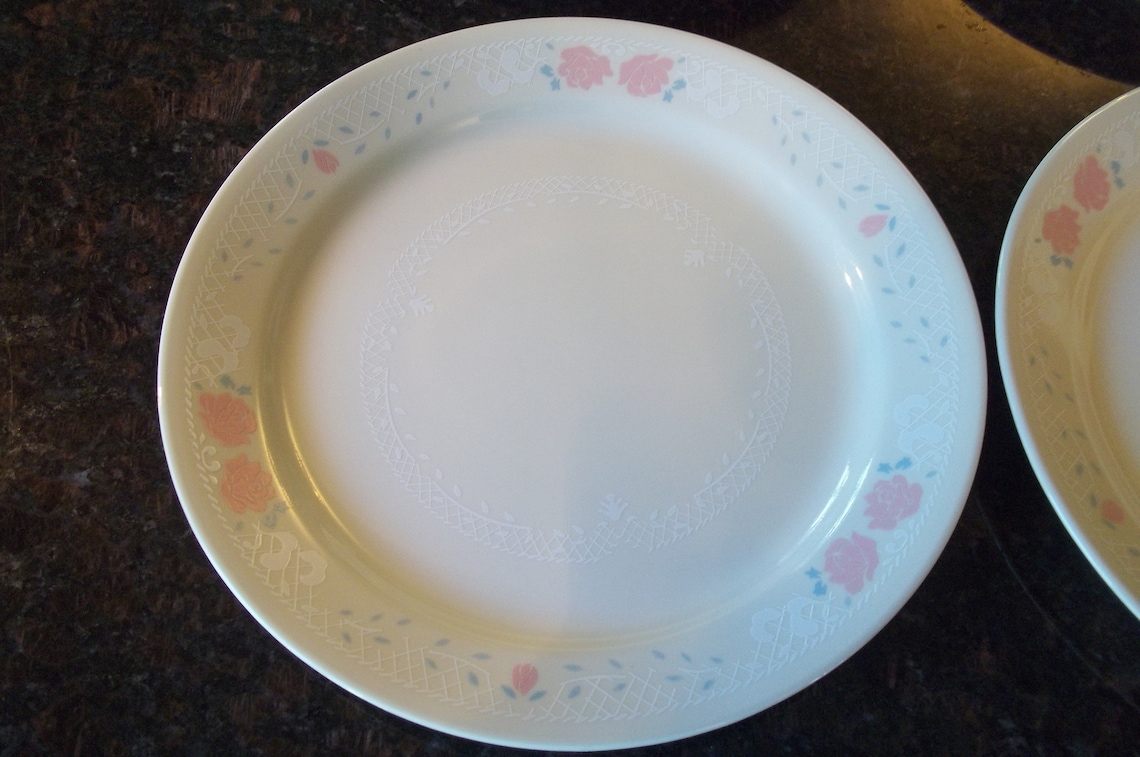 4 Corelle Blossoms in Lace Bread Plates 7 1/4 | Etsy