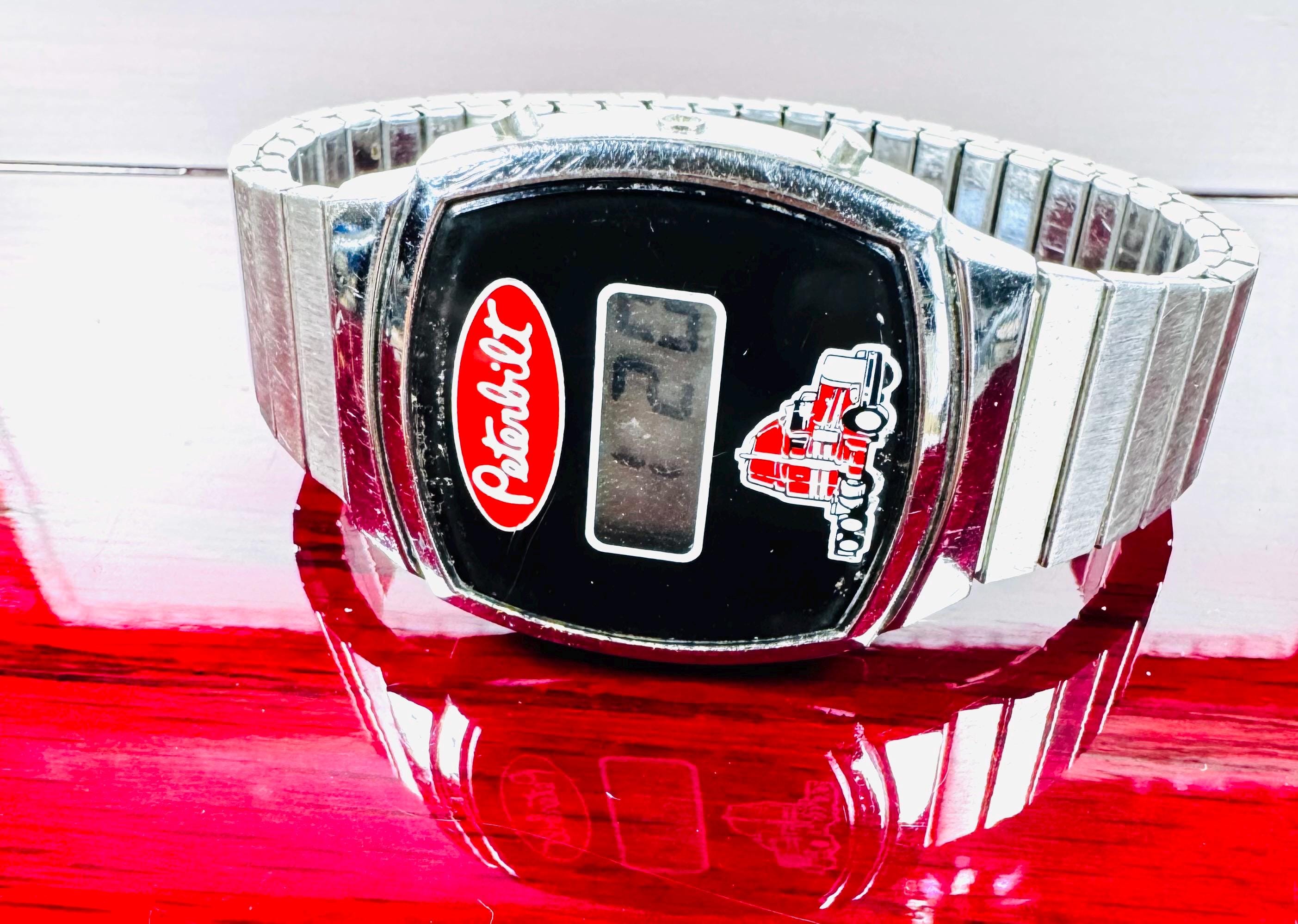 Vintage Peterbilt Digital Watch: Retro Trucker Collectible With Stretch ...
