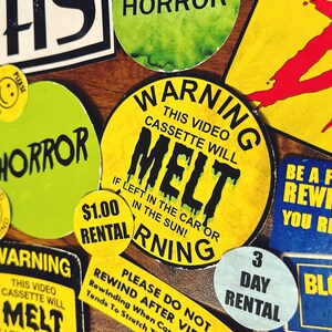 Pure Nostalgia- VHS Glossy Retro Sticker Label Pack - Etsy