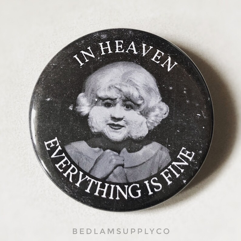 Lady in the Radiator Large Eraserhead Button - Etsy