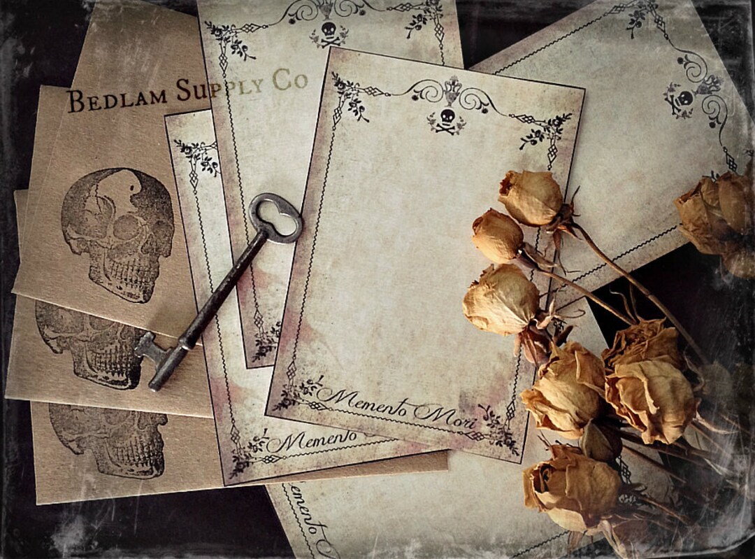 Victorian Mourning - Elegant Note Card Set of 10 With Envelopes - Etsy