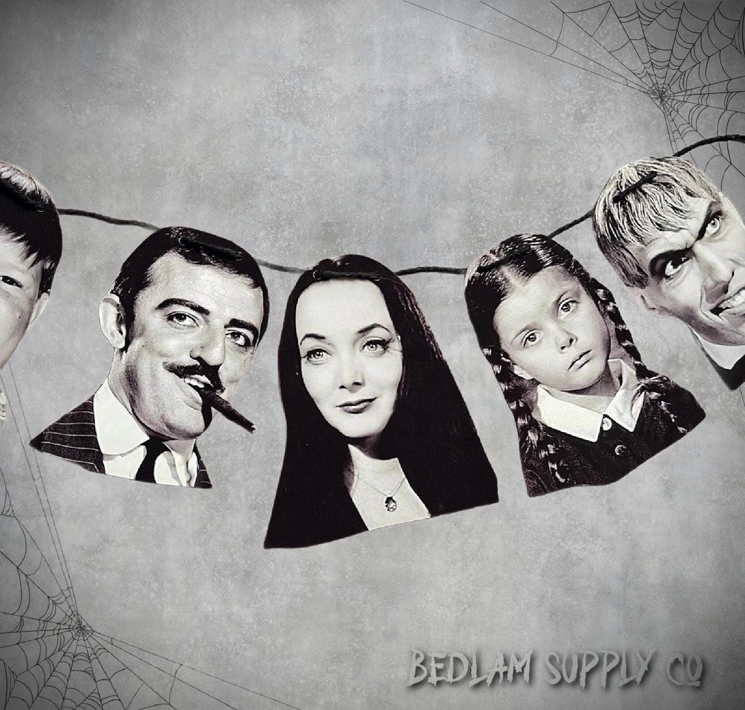 The Addams Family Garland: Handmade Creepy Banner - Etsy