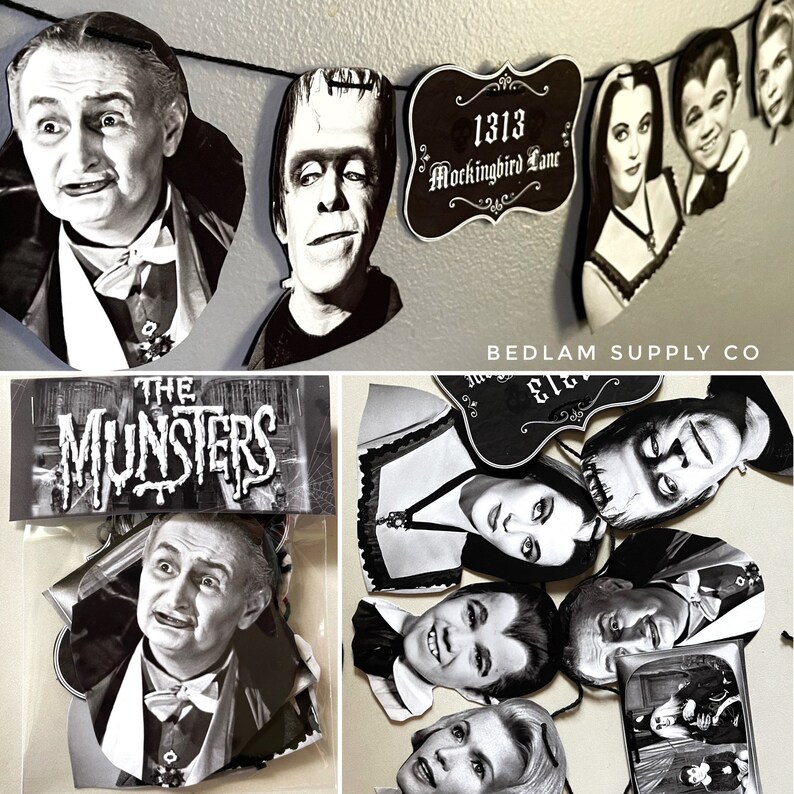 The Munsters - Spooky Garland Banner - Etsy