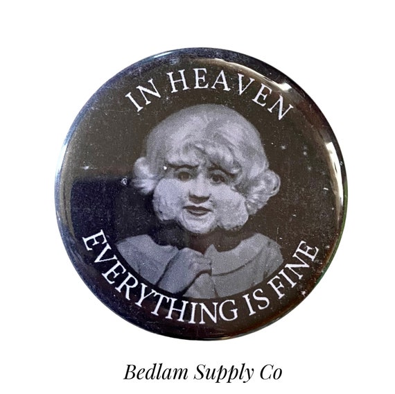 Lady in the Radiator Large Eraserhead Button - Etsy