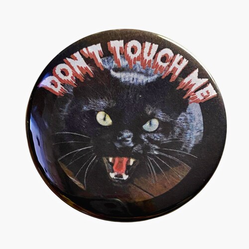 Don't Touch Me Black Embroidered Iron on Patch - Etsy