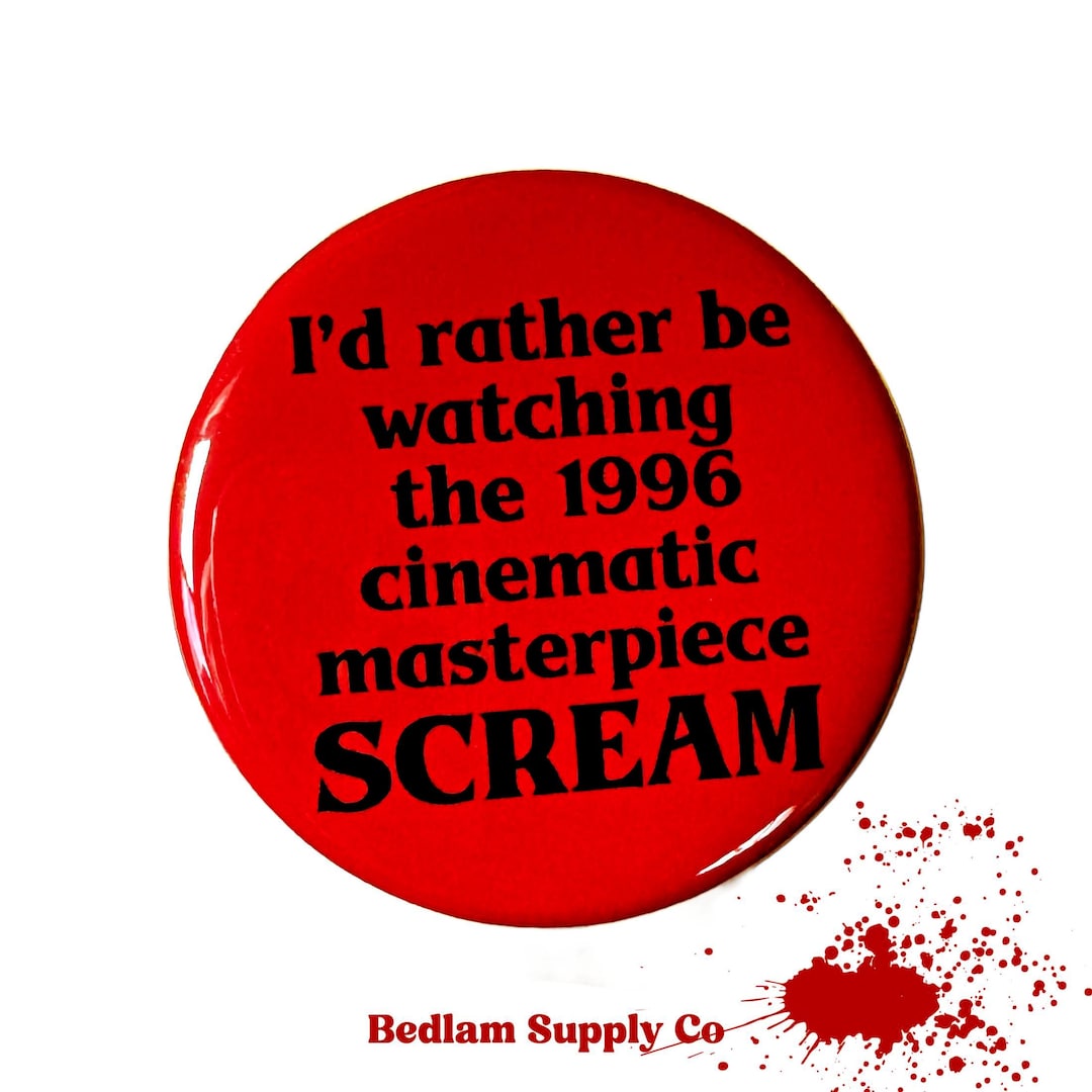 The Cinematic Masterpiece, Scream - Scream 1996 Button - Etsy