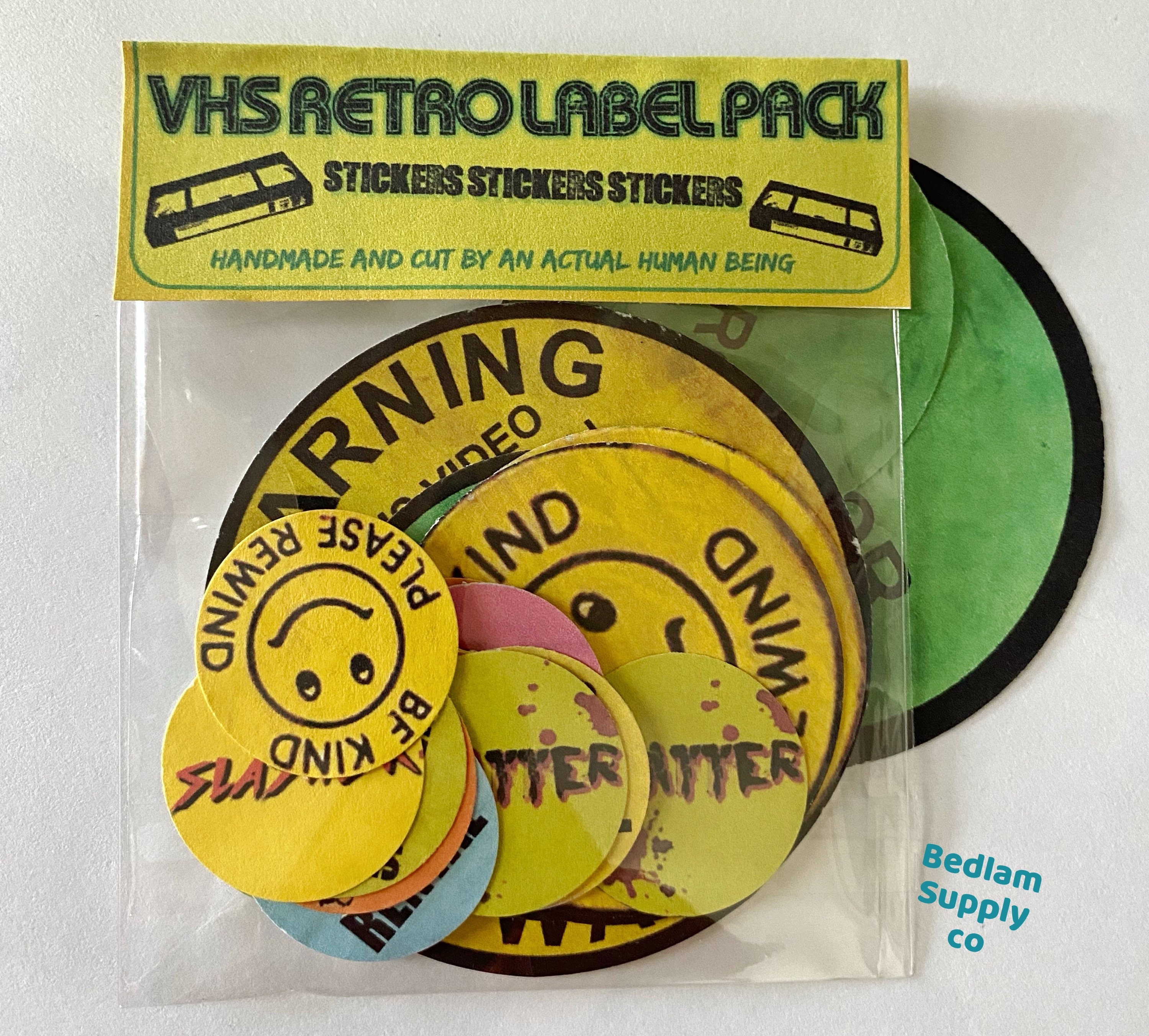 Super Fun Pack of Horror and VHS Sticker Labels Assorted | Etsy
