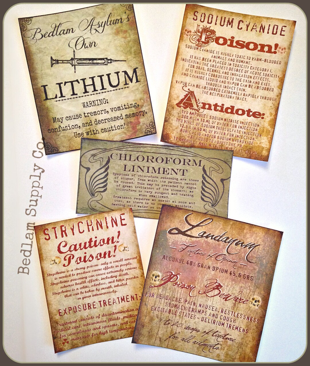 Asylum Drugs - Sticker Set - Etsy