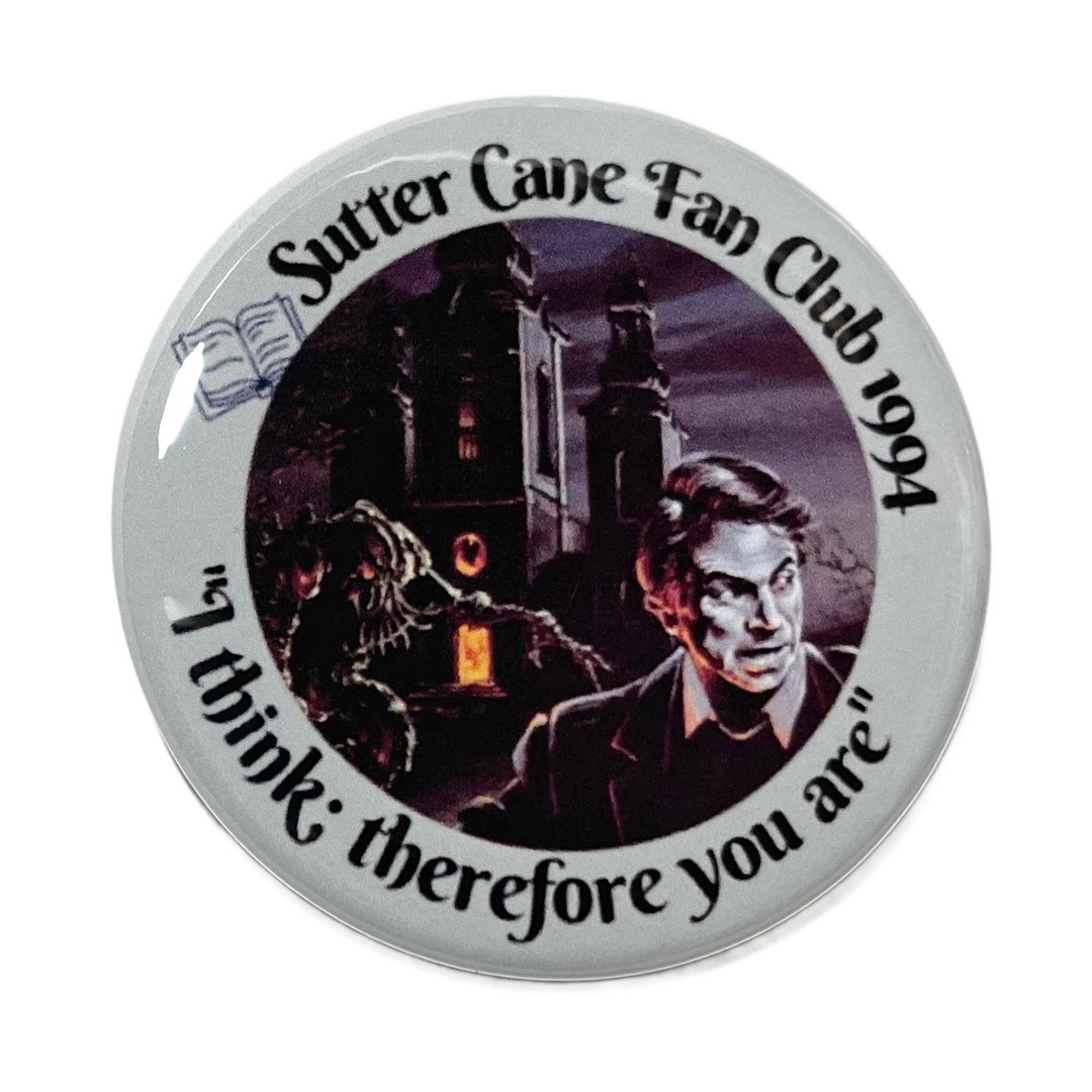 Sutter Cane Fan Club - Button in the Mouth of Madness - Etsy