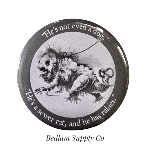 The Green Ribbon Large Pin Back Button Dark Dark Room - Etsy