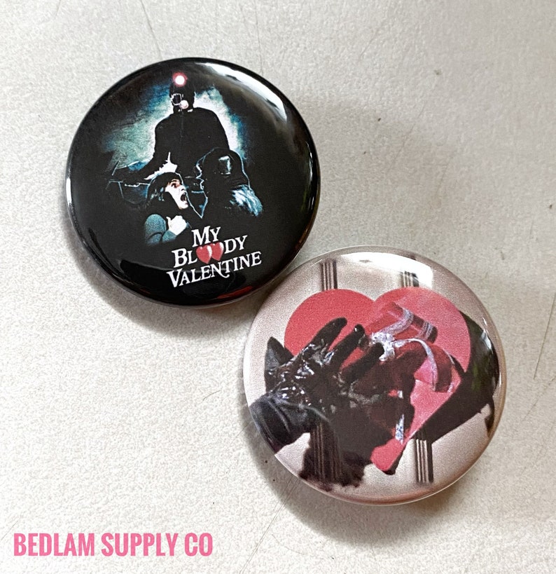 My Bloody Valentine 1981 1.5 Pin Back Slasher Button Set - Etsy