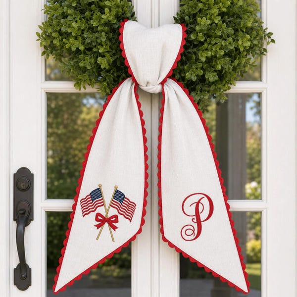 Wreath Sash Fourth July - Etsy