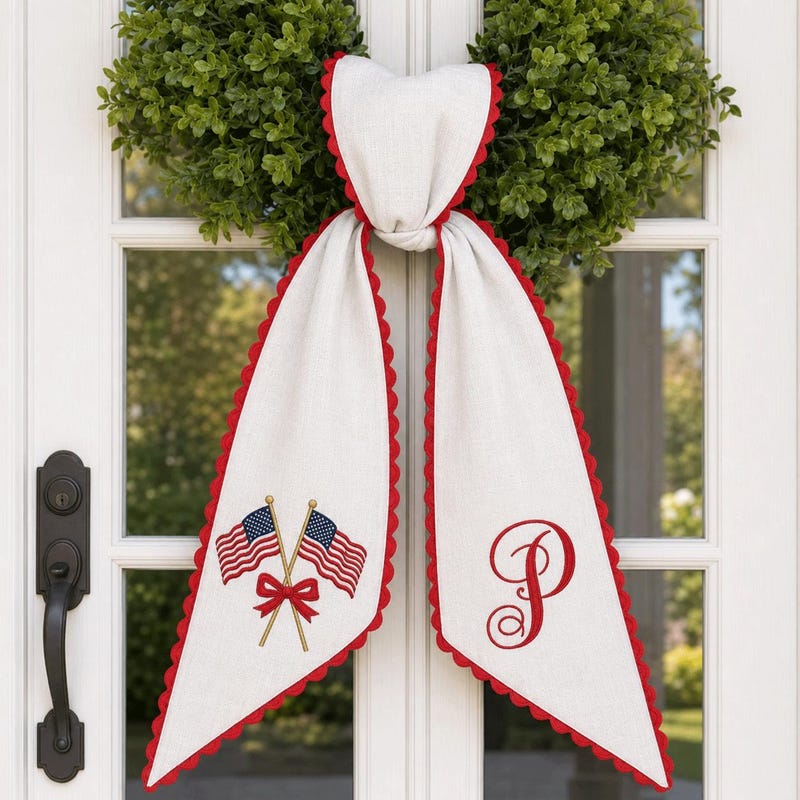 Wreath Sash American - Etsy