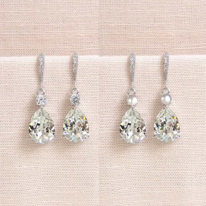 Crystal Earrings - Etsy