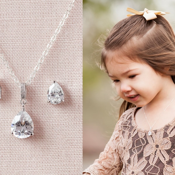 Flower Girls Jewelry Set - Etsy